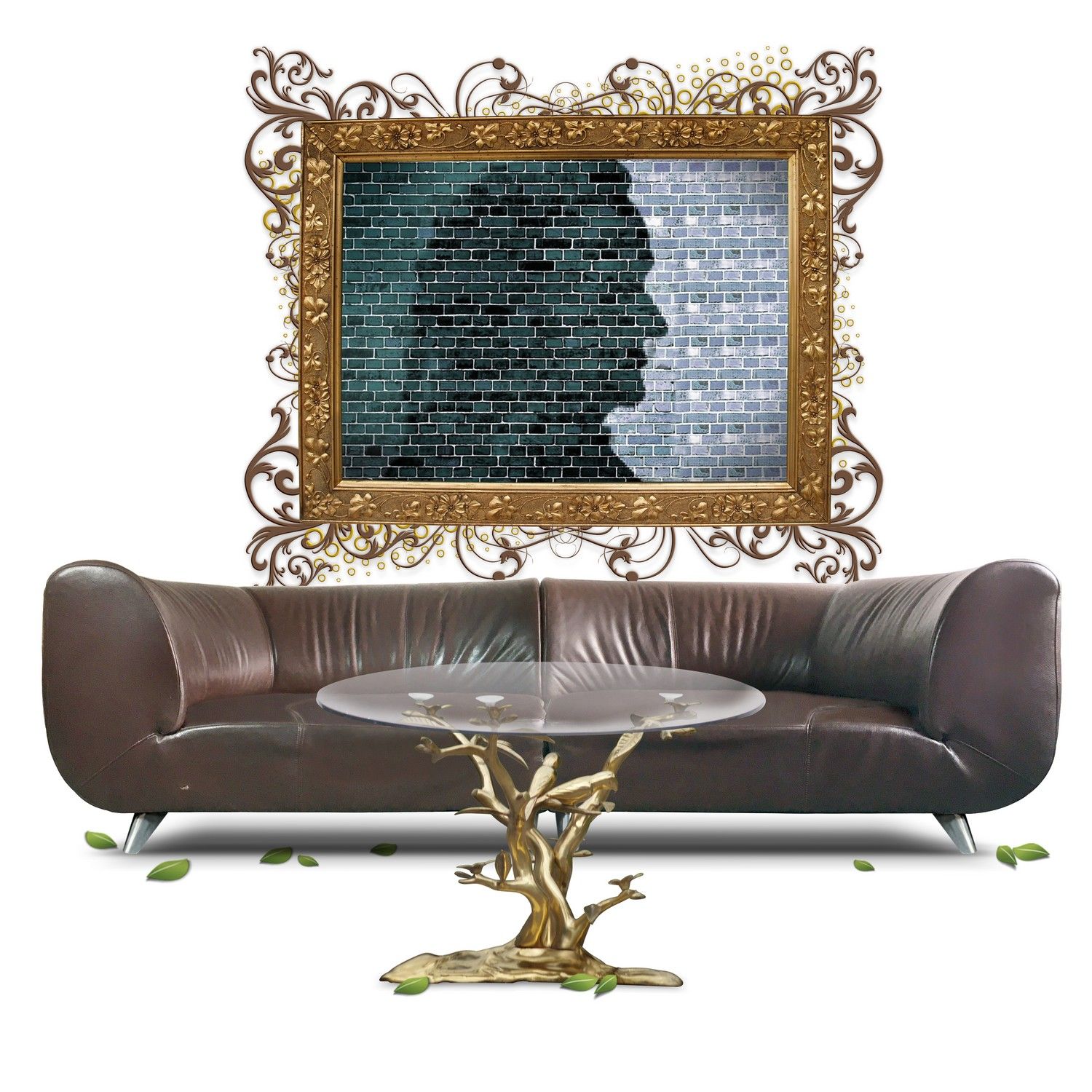BRETZ Sofa Emily rot Designklassiker wie neu