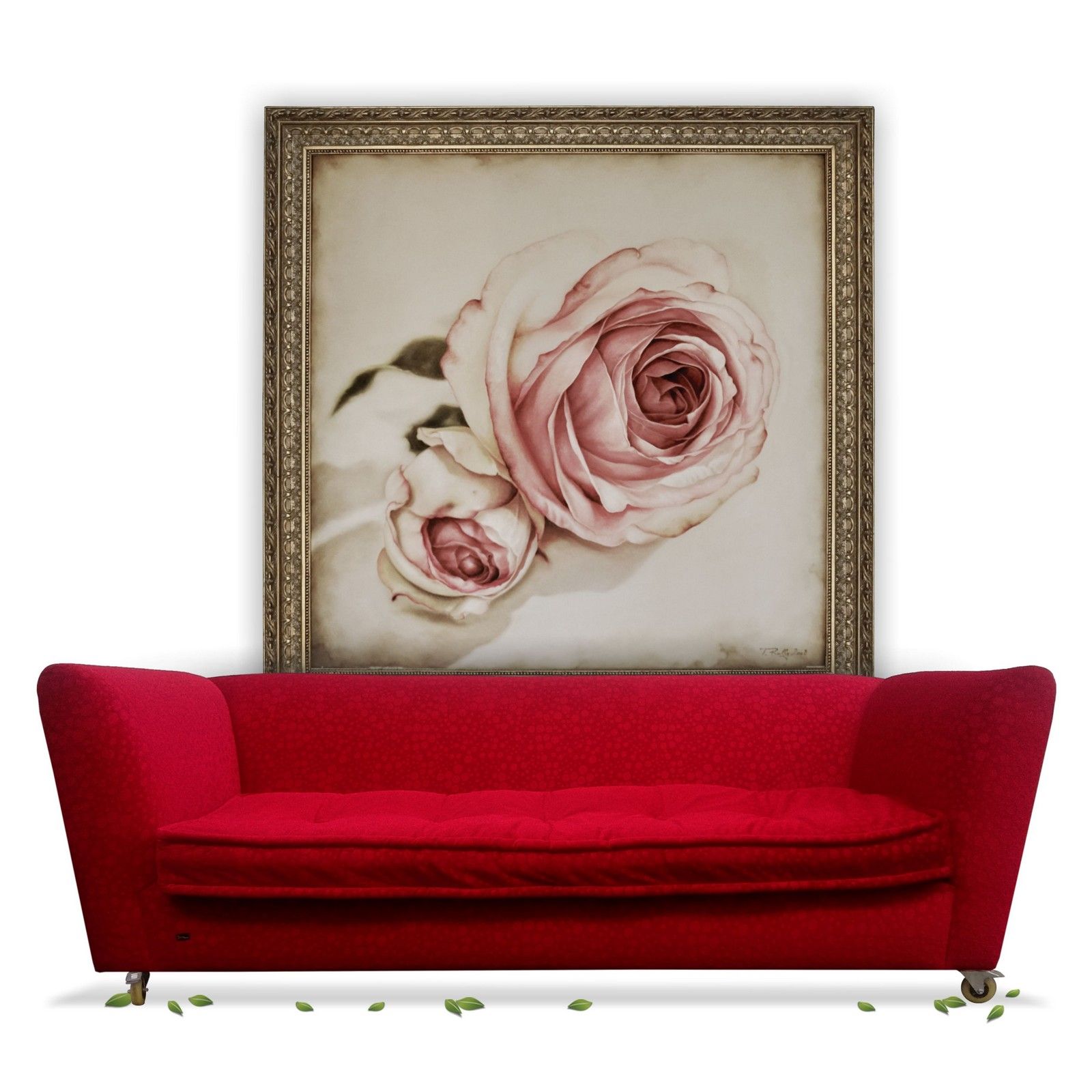 BRETZ Sofa Emily rot Designklassiker wie neu
